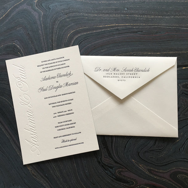 Letterpress Wedding Invitations and Letterpress Printing